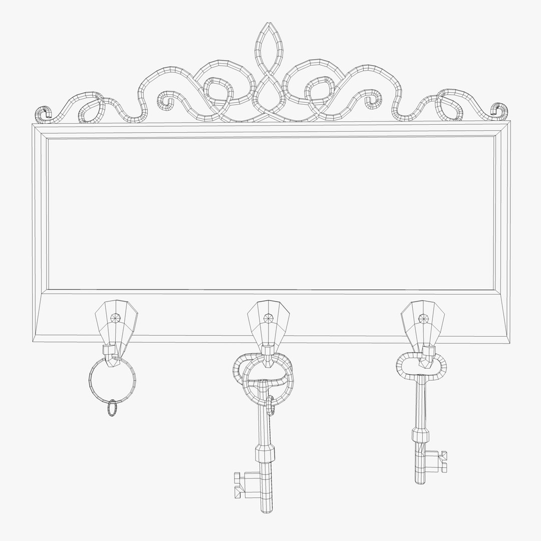 3d Tiled Key Holder Hooks