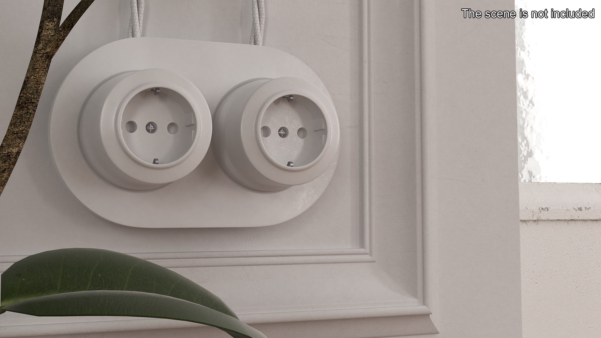 3D Ceramic Retro Sockets White - TurboSquid 2054850