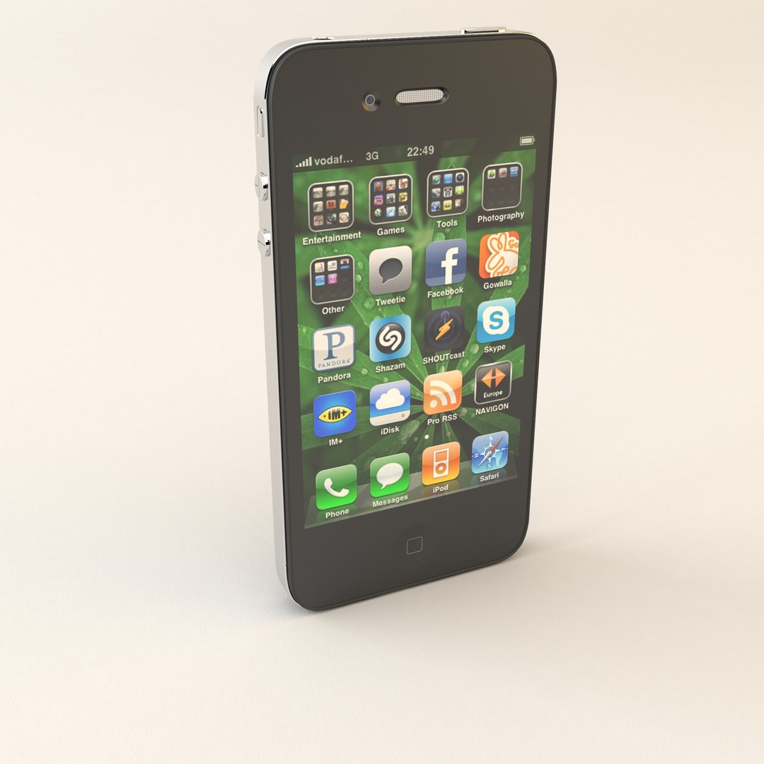 Apple IPhone 4 3D Model - TurboSquid 2373791