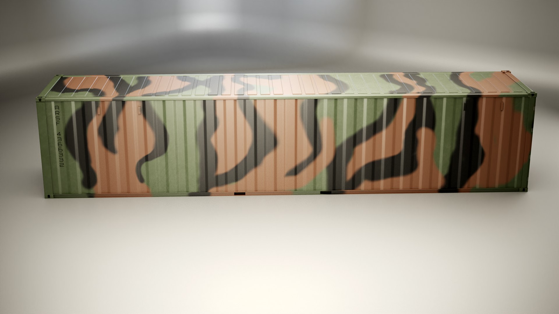 3D Intermodal Military Shipping Container 40-foot-long - TurboSquid 2348449