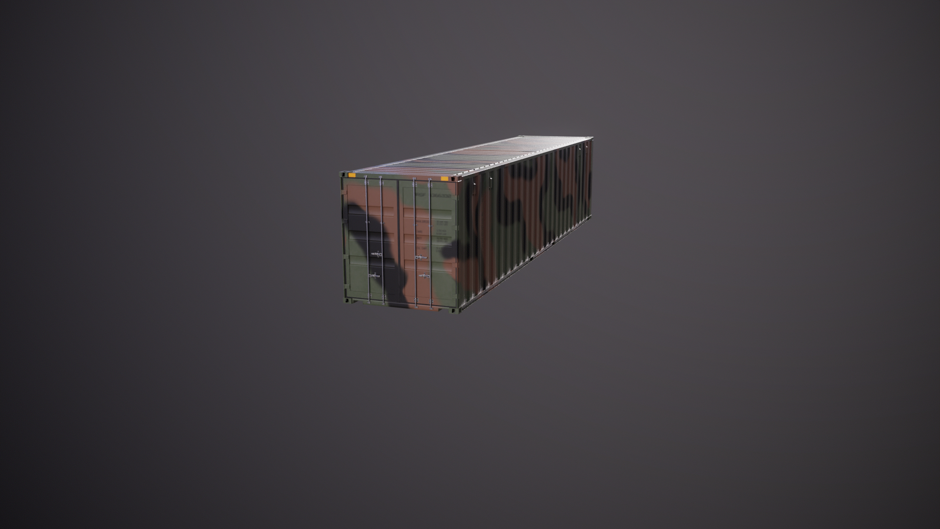 3D Intermodal Military Shipping Container 40-foot-long - TurboSquid 2348449