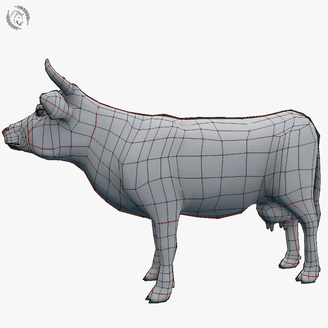 Cow 3D - TurboSquid 1204487