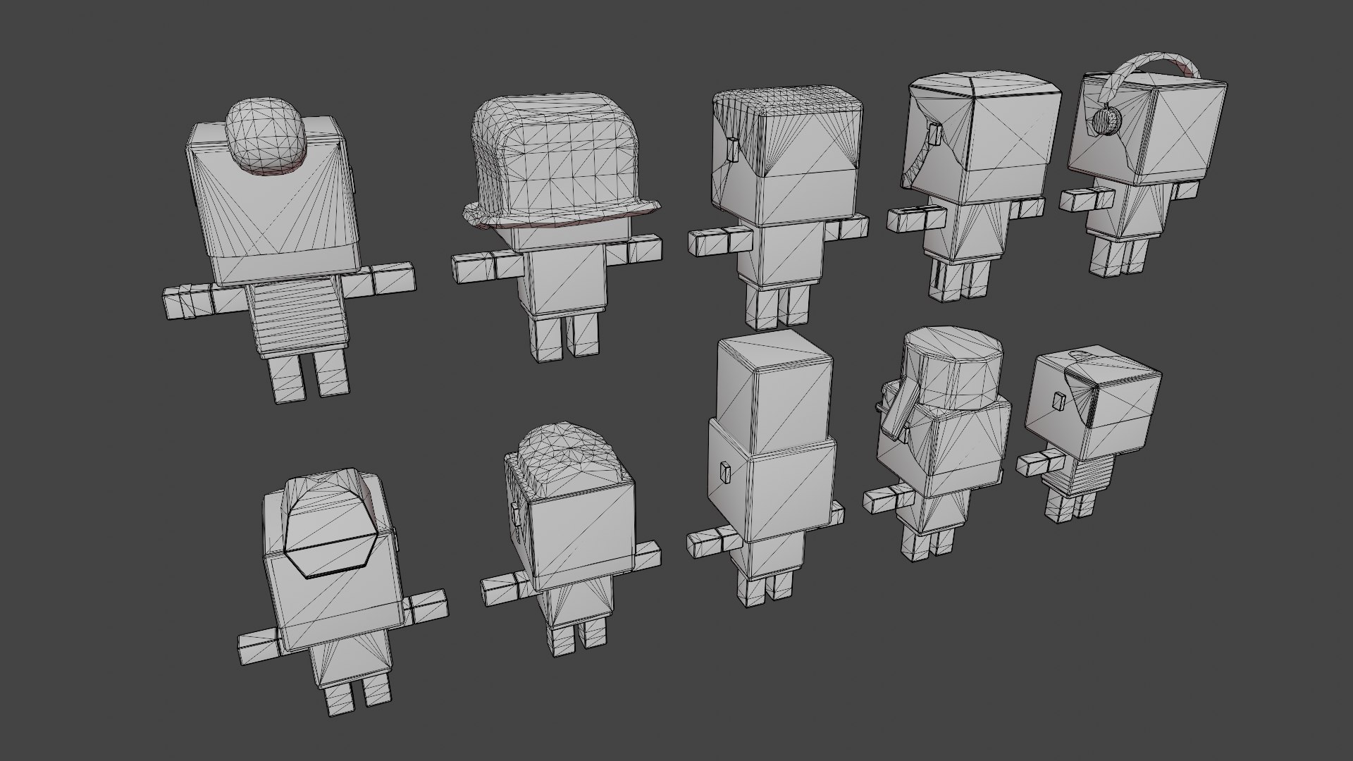 Cubic Characters 3D - TurboSquid 2378769