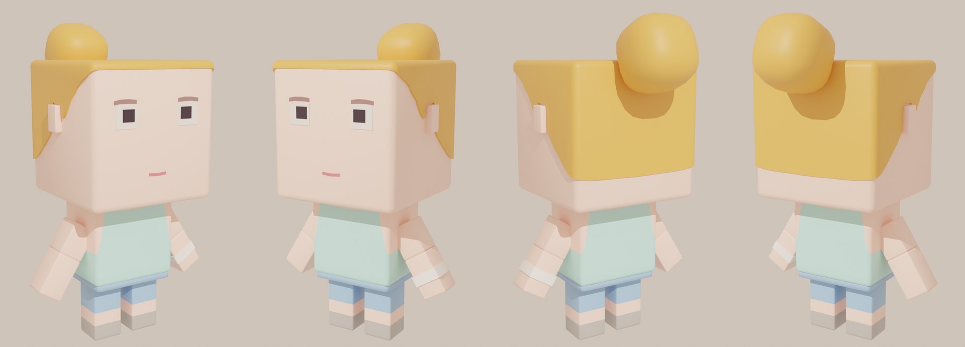 Cubic Characters 3D - TurboSquid 2378769