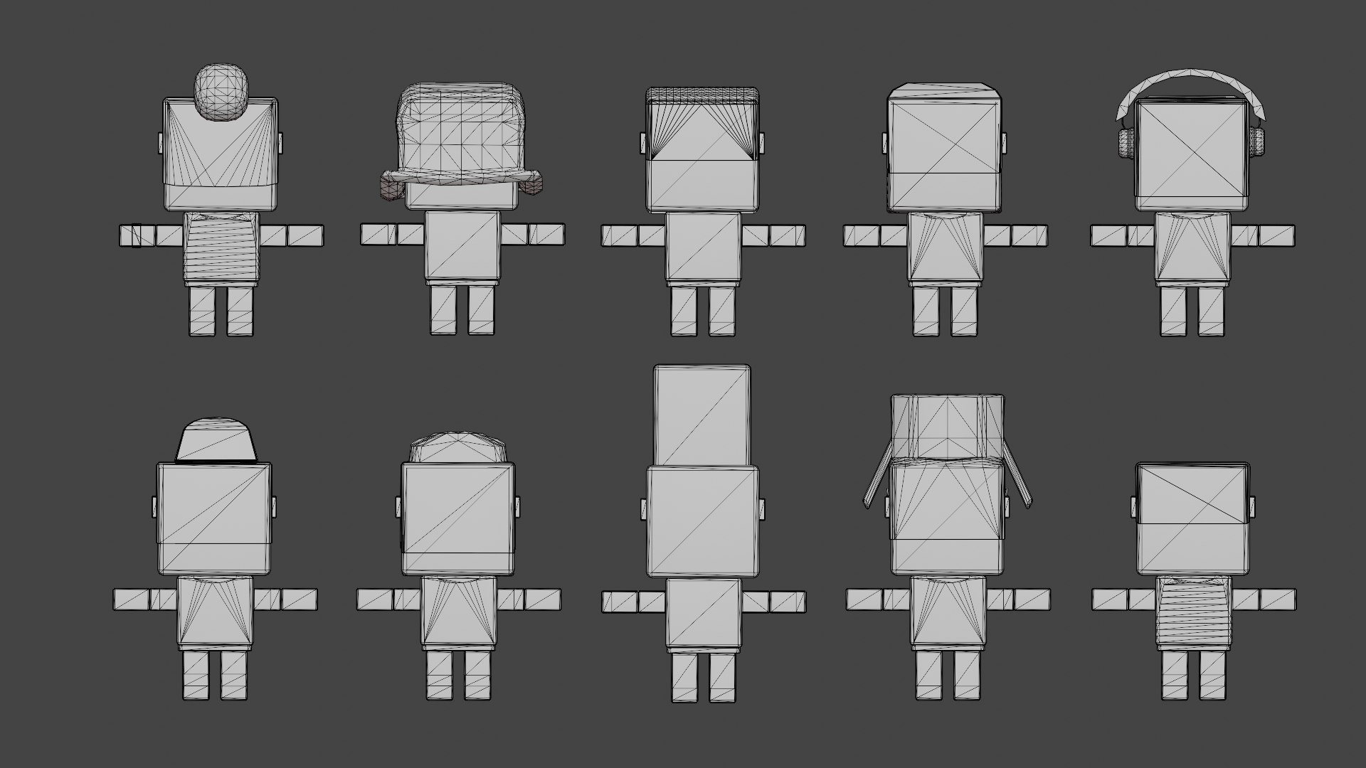 Cubic Characters 3D - TurboSquid 2378769