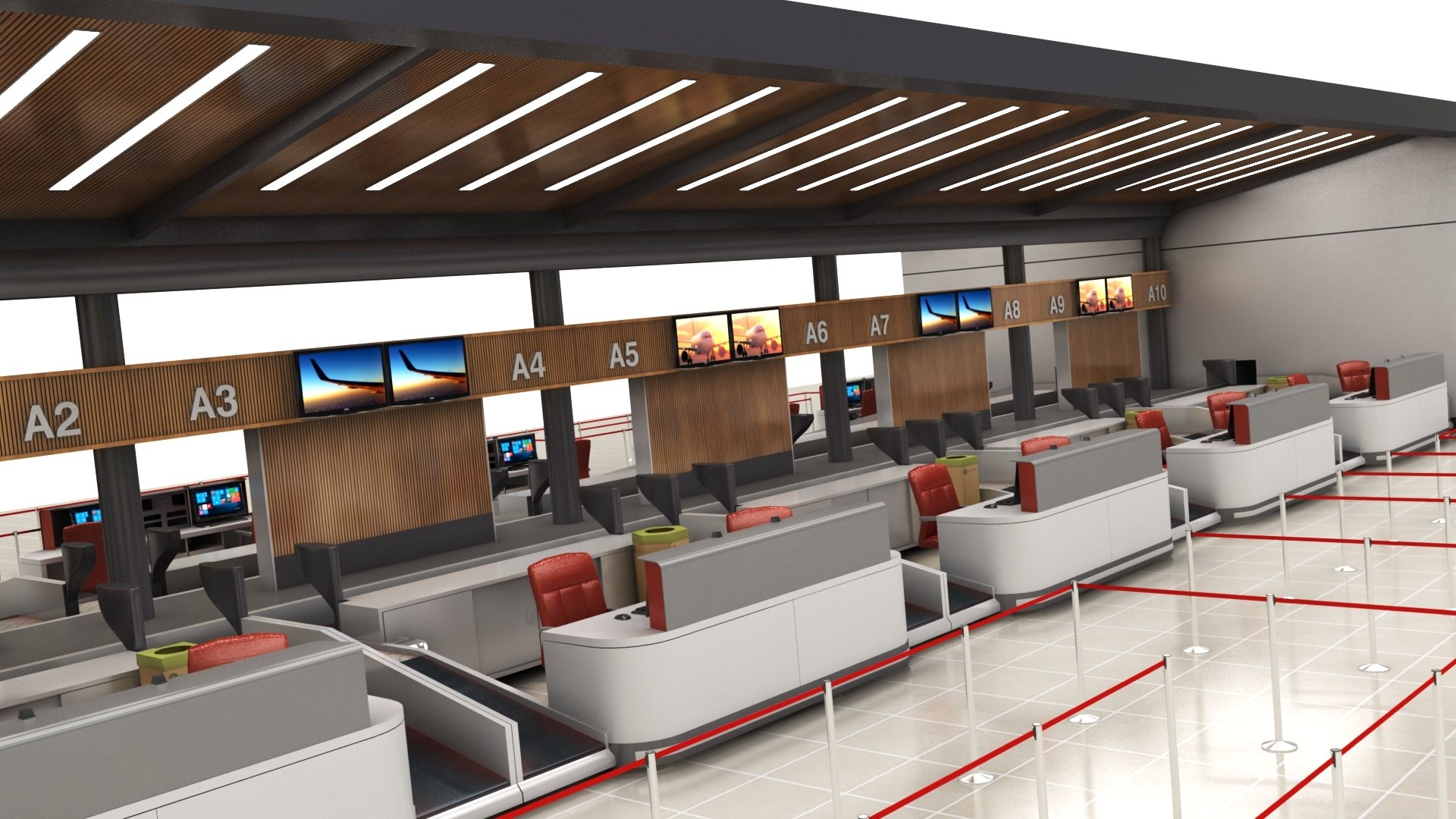3D model airport baggage reclaim room - TurboSquid 1452915