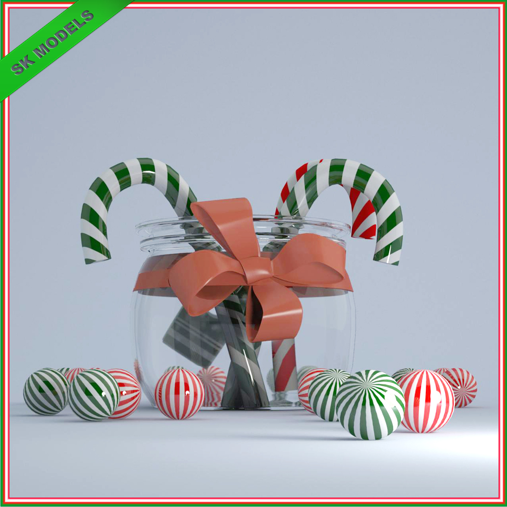 max christmas candy jar