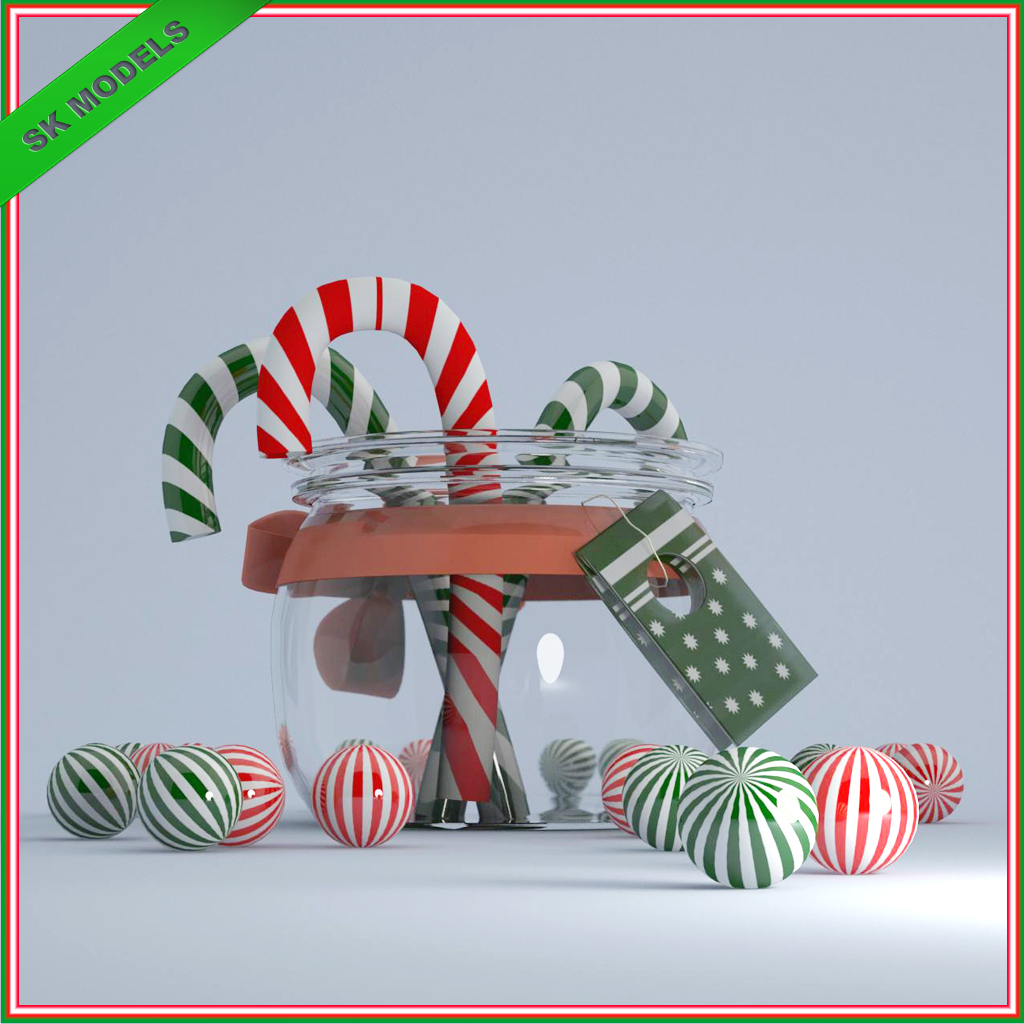 max christmas candy jar