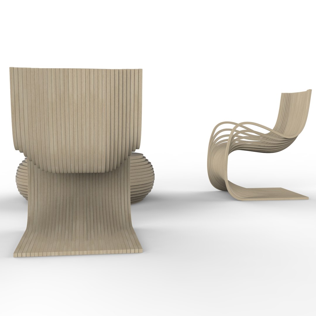 Pipo Chair And Cheese Table 3D - TurboSquid 1724784