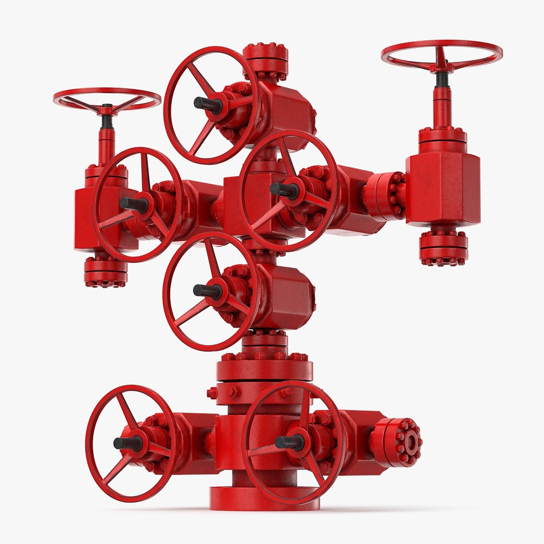 Oil Wellhead Tree 3D Model - TurboSquid 1372722