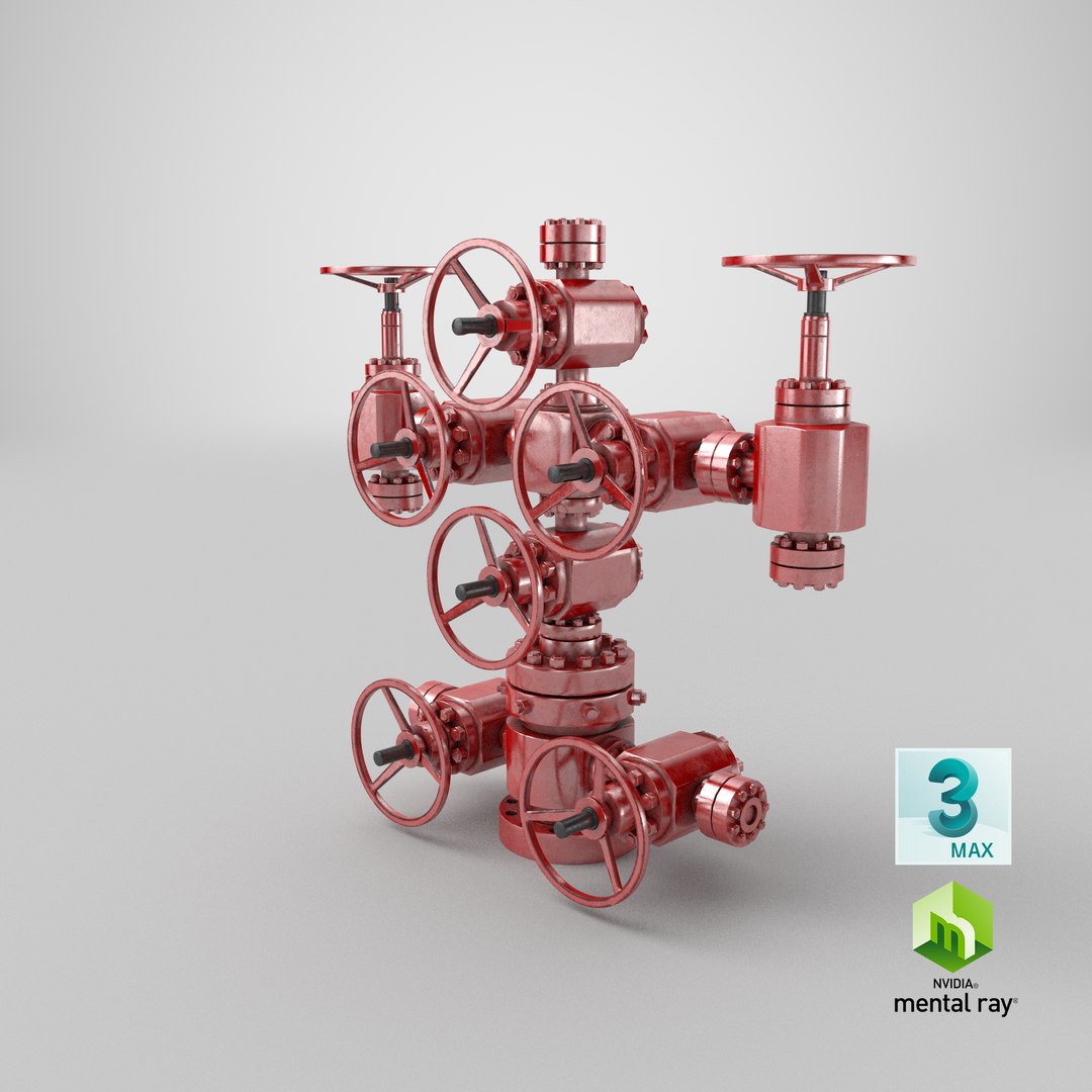Oil Wellhead Tree 3D Model - TurboSquid 1372722