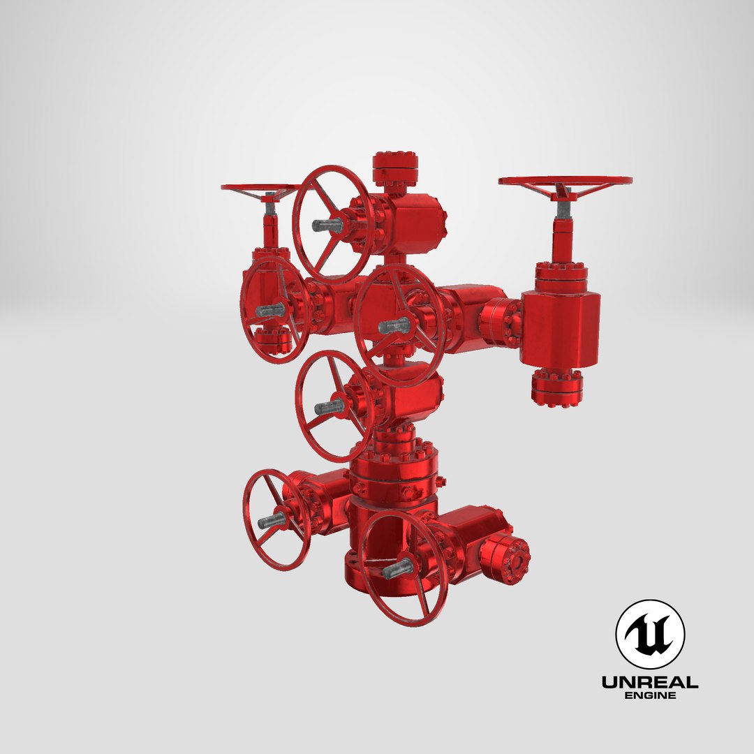 Oil Wellhead Tree 3D Model - TurboSquid 1372722