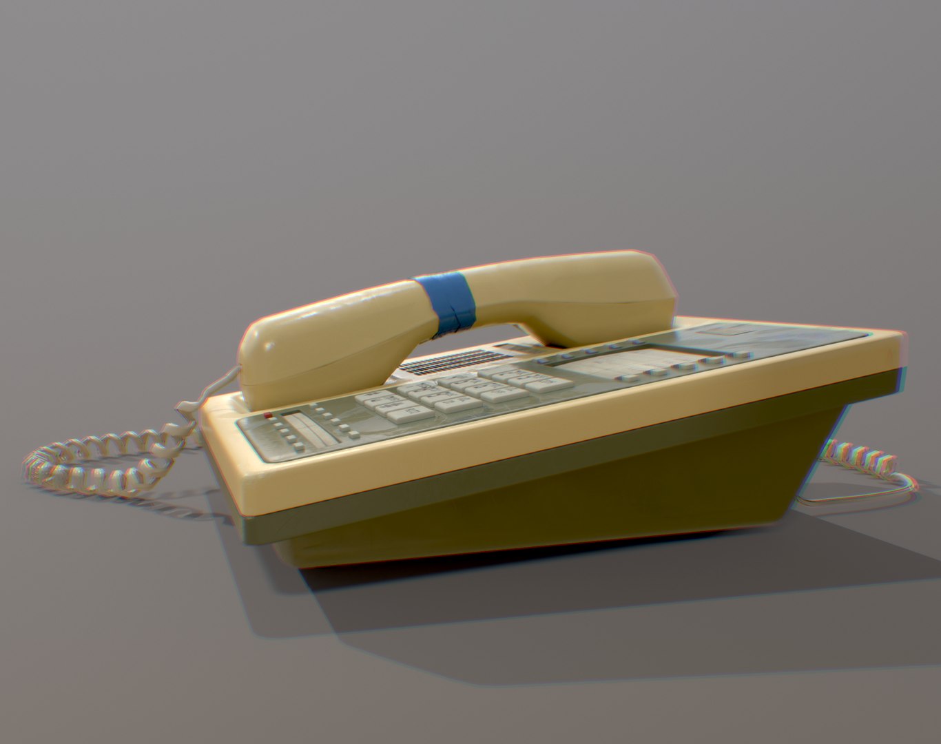 Old Office Desk Phone Model - TurboSquid 2311978