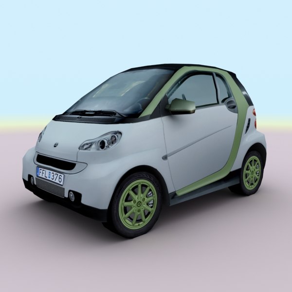 2014 smart fortwo 3d obj