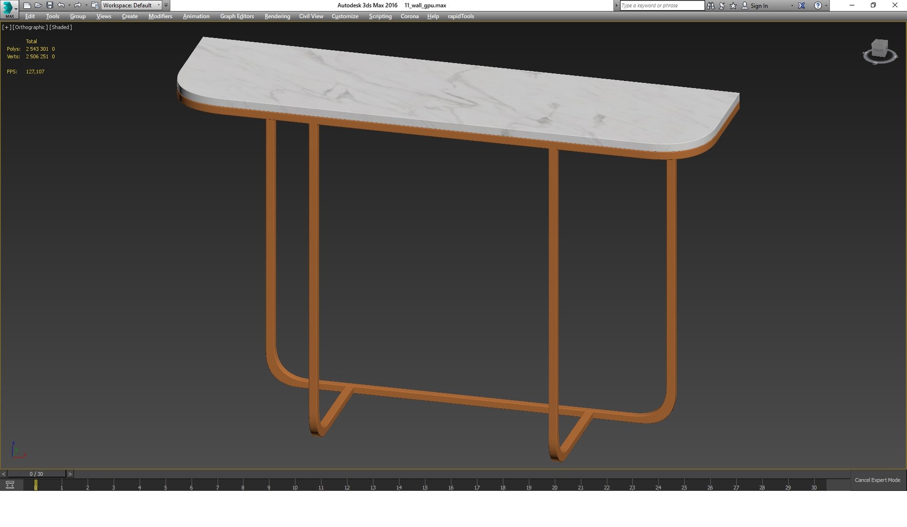 3D Manor Park Entry Table - TurboSquid 2102061