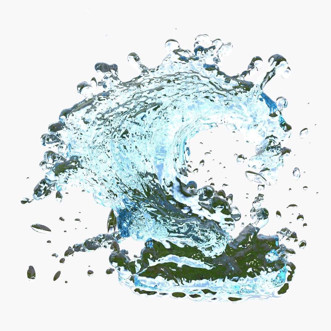 3D Water Splashes Pack 9 - TurboSquid 2172586