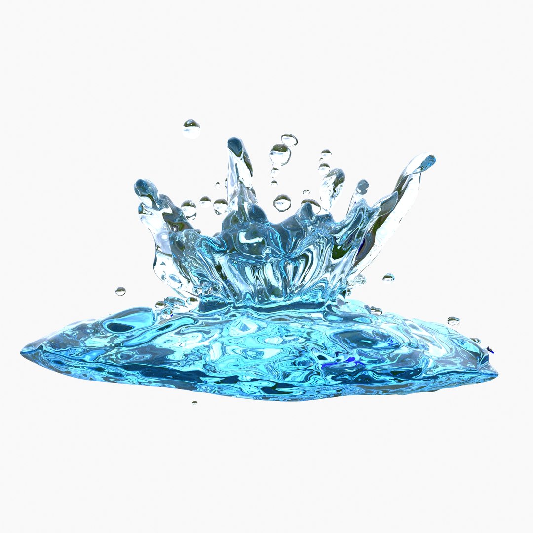 3D Water Splashes Pack 9 - TurboSquid 2172586