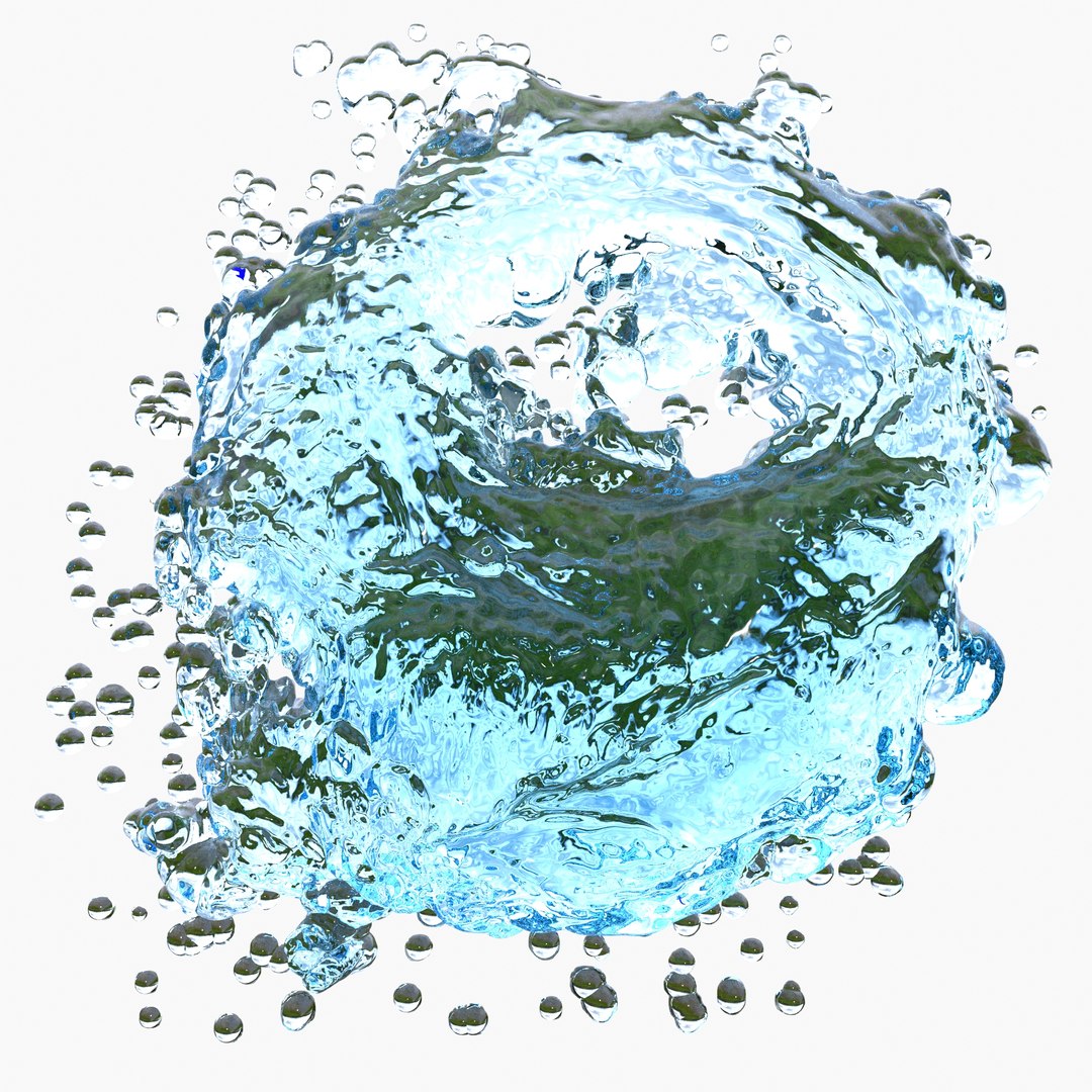 3D Water Splashes Pack 9 - TurboSquid 2172586