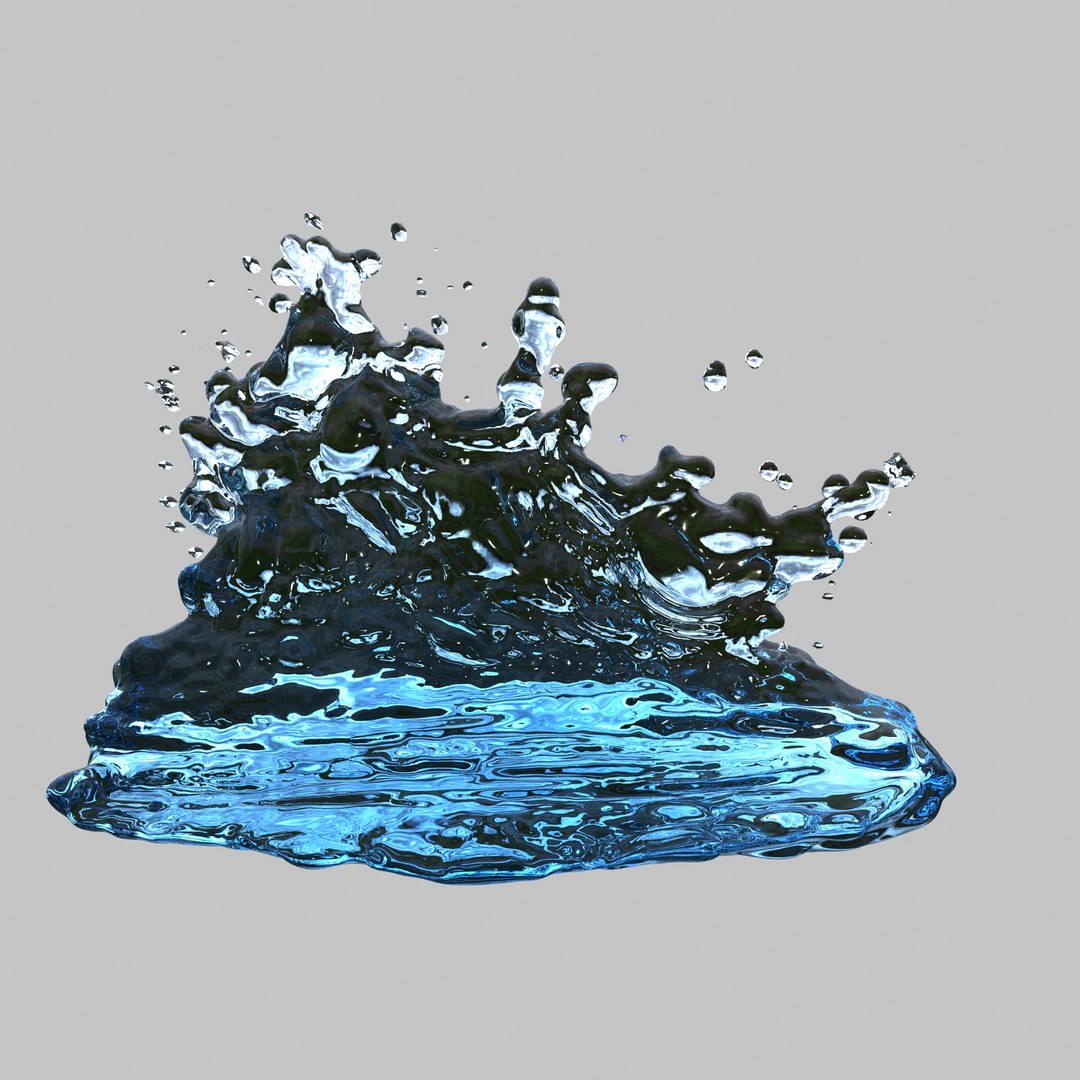 3D Water Splashes Pack 9 - TurboSquid 2172586