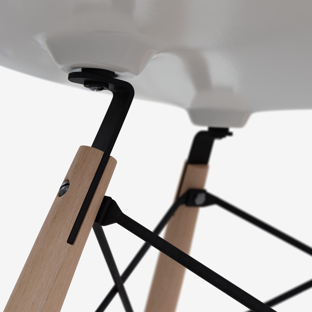Charles Eames DSW Chair Replica 3D model - TurboSquid 1721661