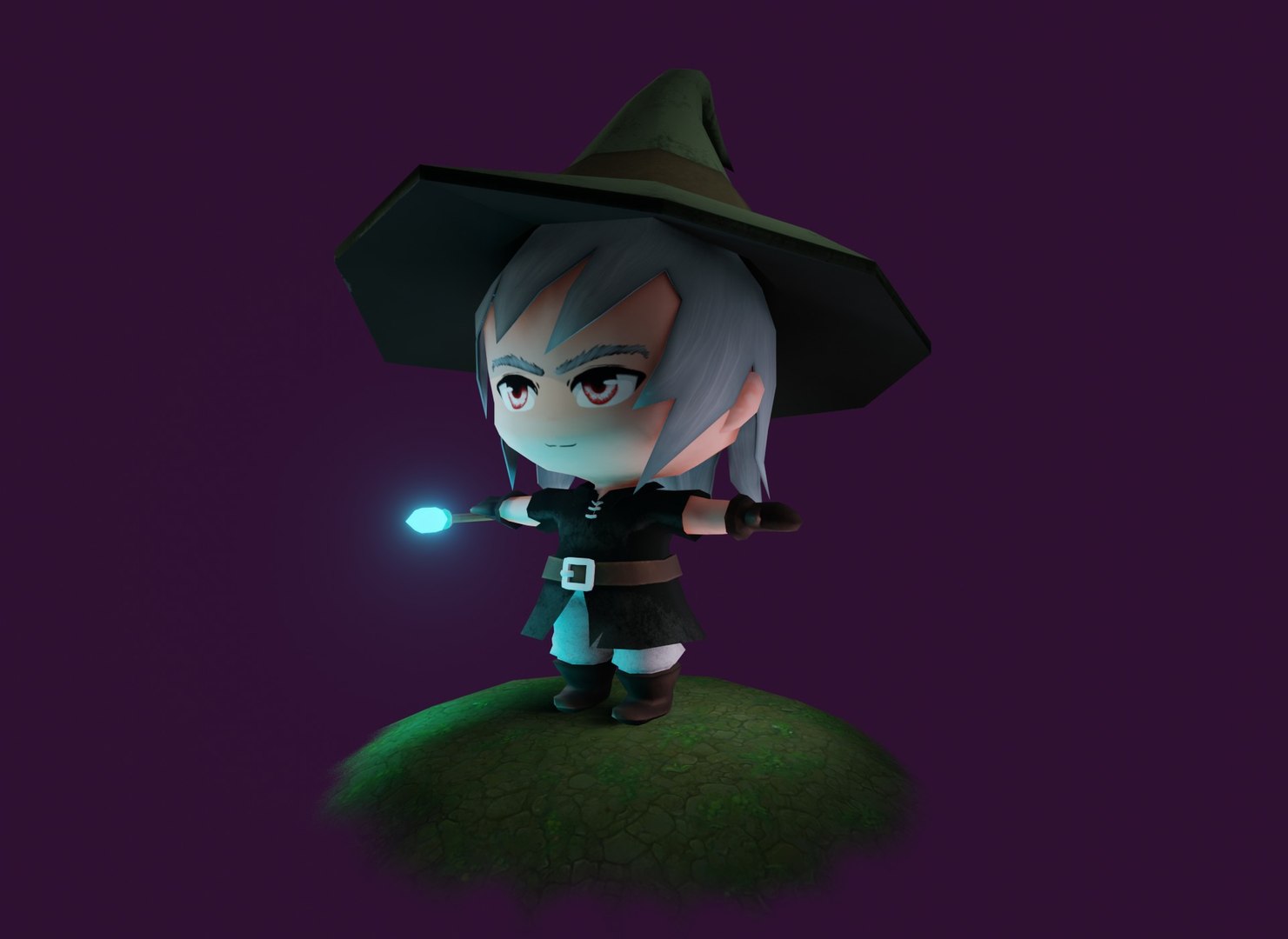 Mage Chibi 3D Model 3D - TurboSquid 1985628