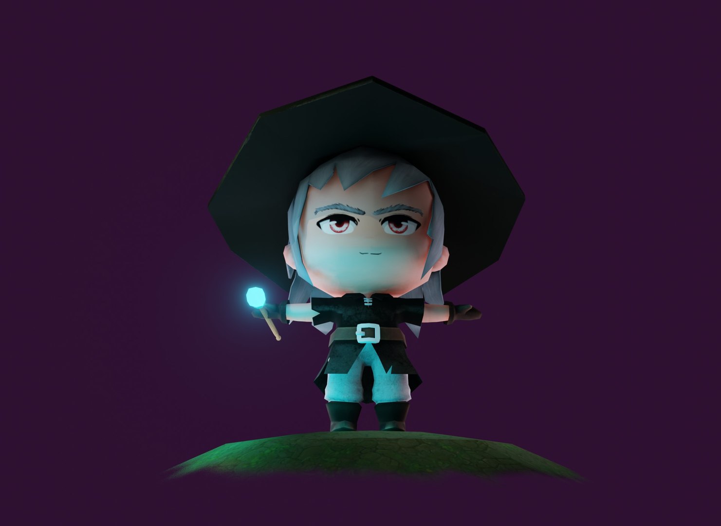 Mage Chibi 3D Model 3D - TurboSquid 1985628