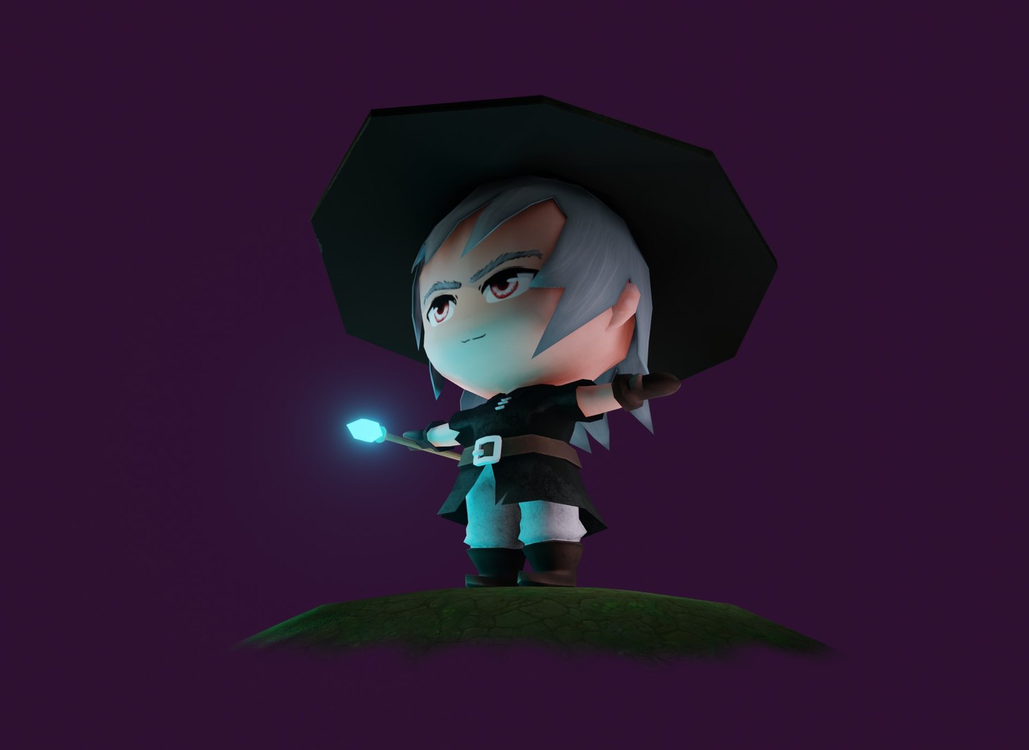 Mage Chibi 3D Model 3D - TurboSquid 1985628