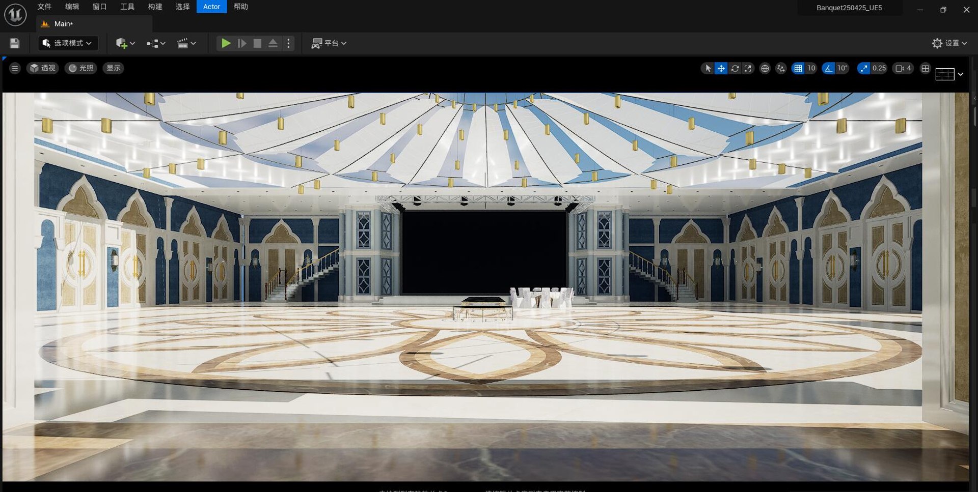 3D Model Hotel Banquet Hall 008 - TurboSquid 2443217