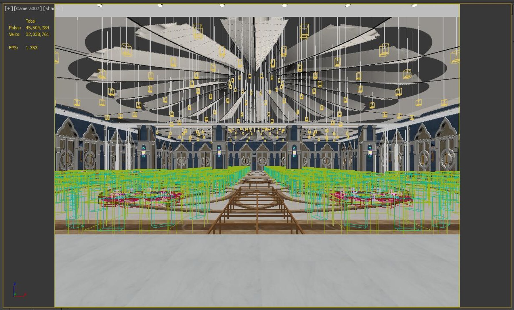 3D Model Hotel Banquet Hall 008 - TurboSquid 2443217