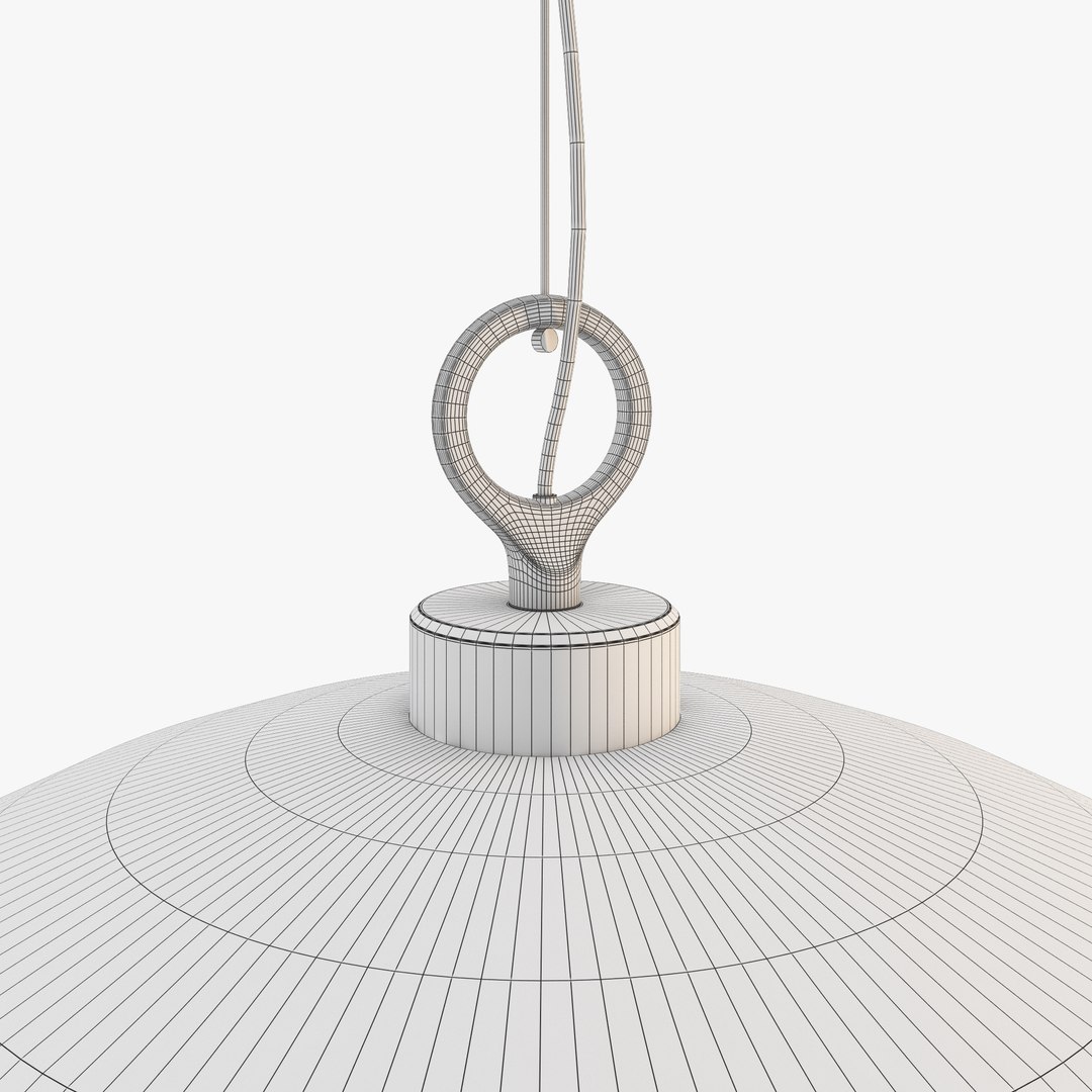 3d Model Of Realistic Pendant Light