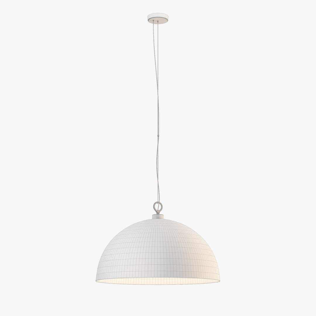 3d Model Of Realistic Pendant Light