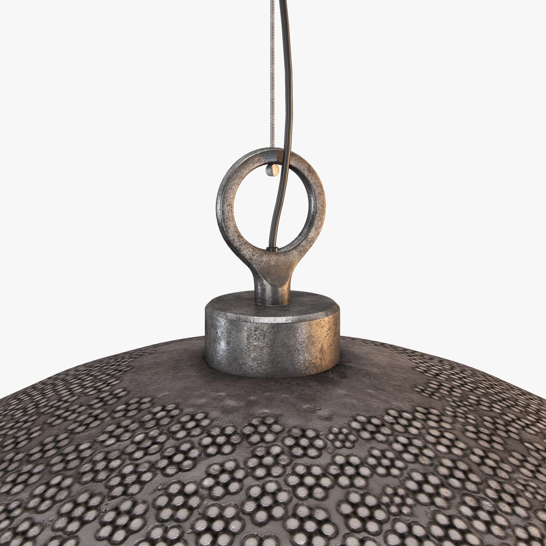 3d Model Of Realistic Pendant Light