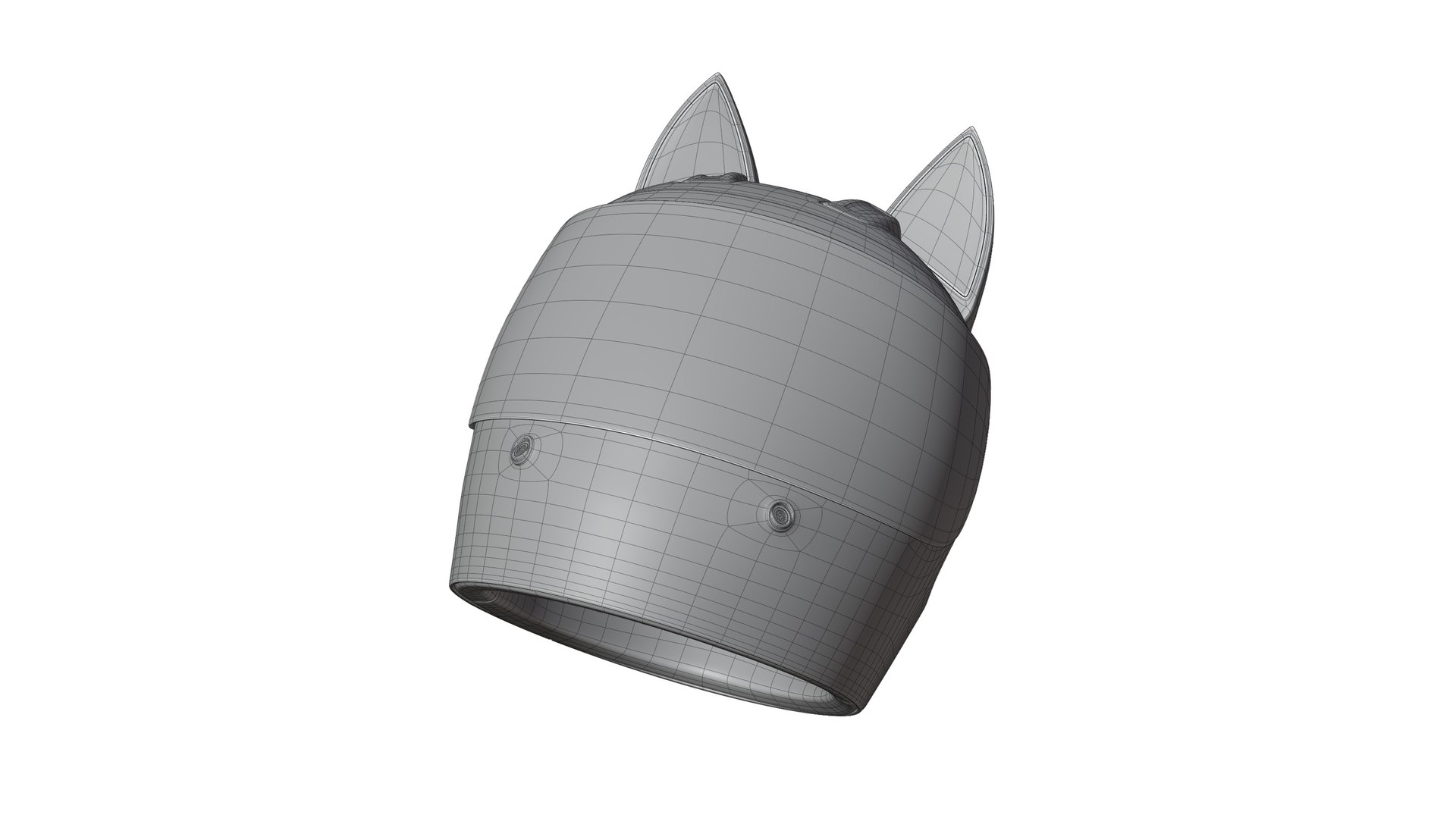 3D Cat Ear Helmet Model - TurboSquid 1894034