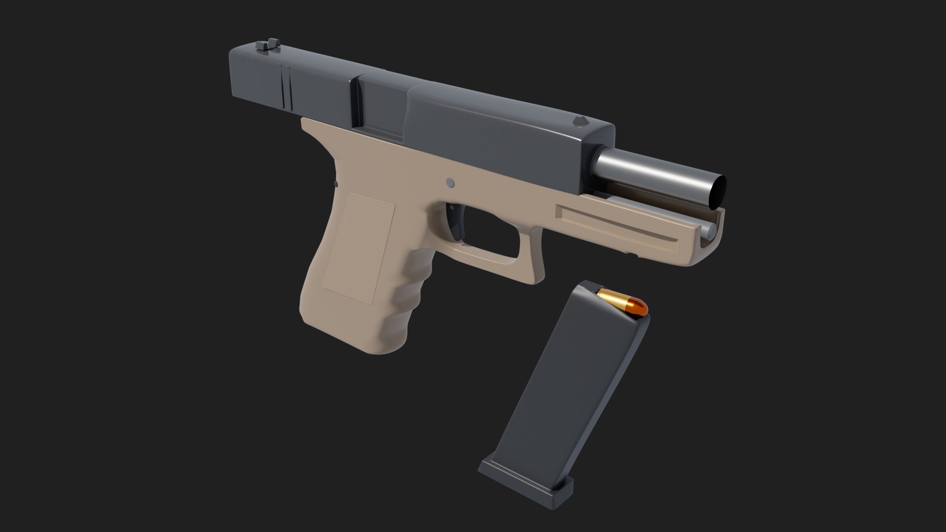3D model Gun Glock-17 3D model - TurboSquid 2156688