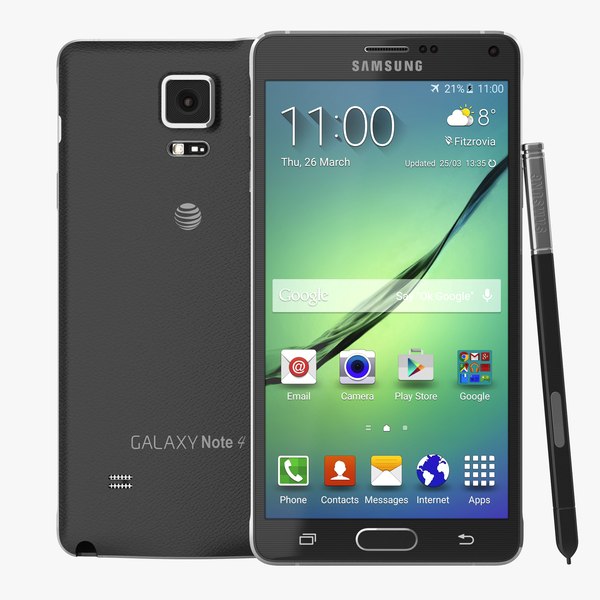 modelo 3d Samsung Galaxy Note 4 Black Modelo 3D - TurboSquid 960934