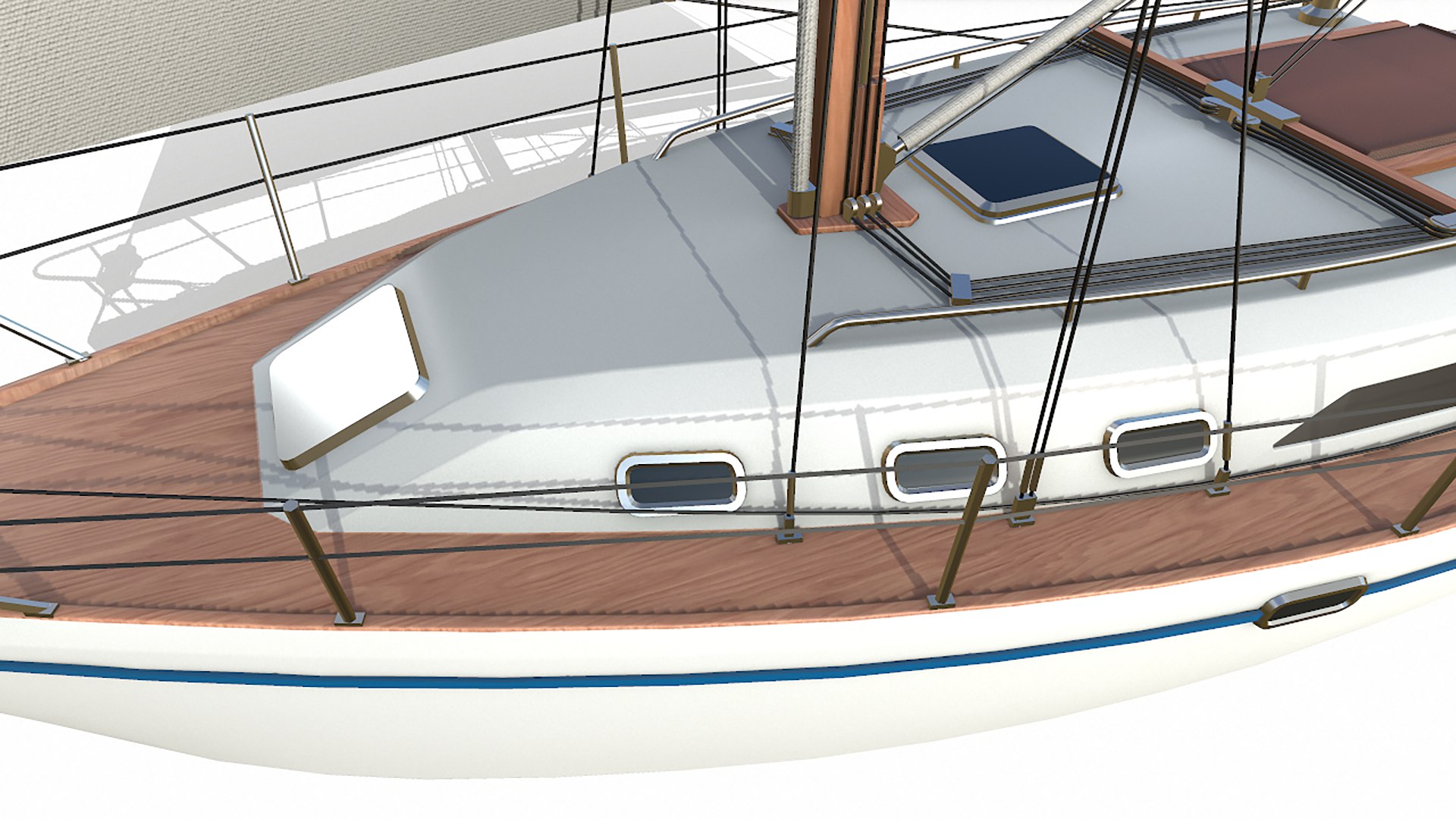 Sailing Yacht1 Low-poly PBR Model - TurboSquid 2304537