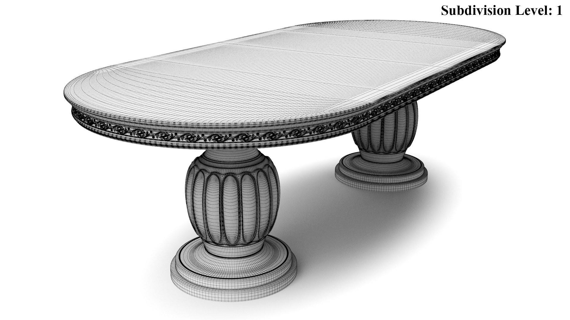 3D Two Dining Tables model - TurboSquid 1769016