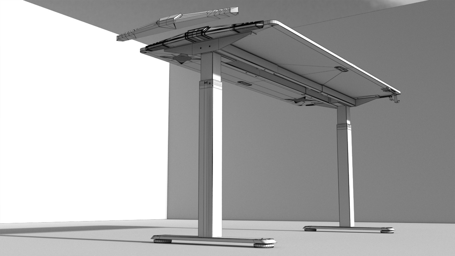 Computer Table Unreal Engine 5 3D Model - TurboSquid 1781355