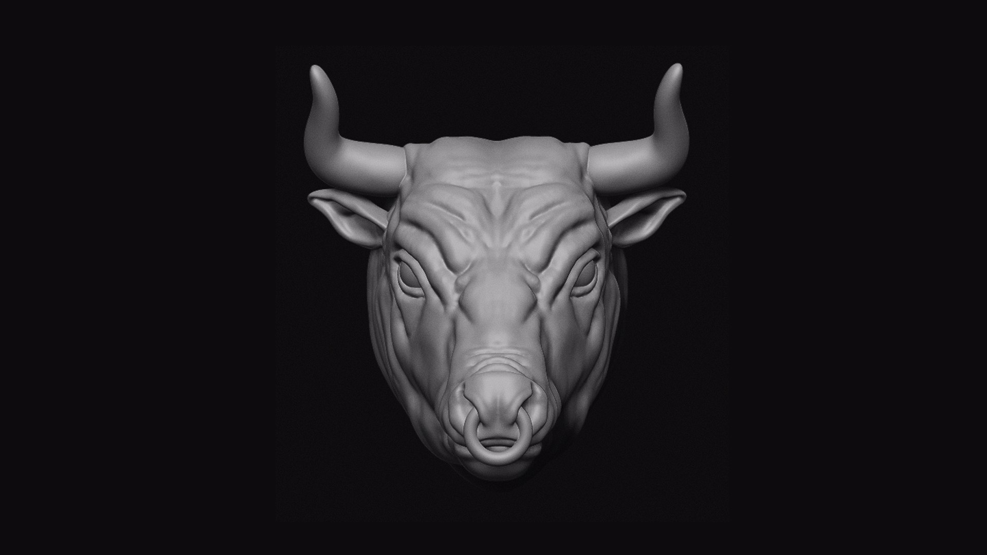3D Bull Head Model - TurboSquid 1678897