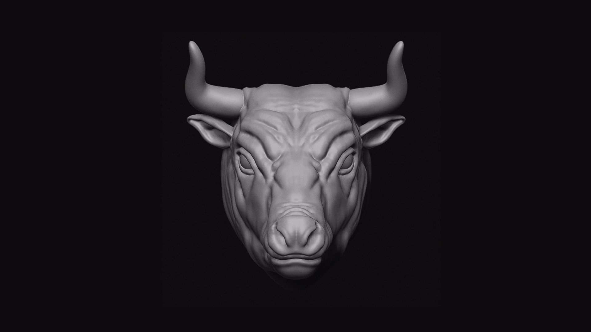 3D Bull Head Model - TurboSquid 1678897
