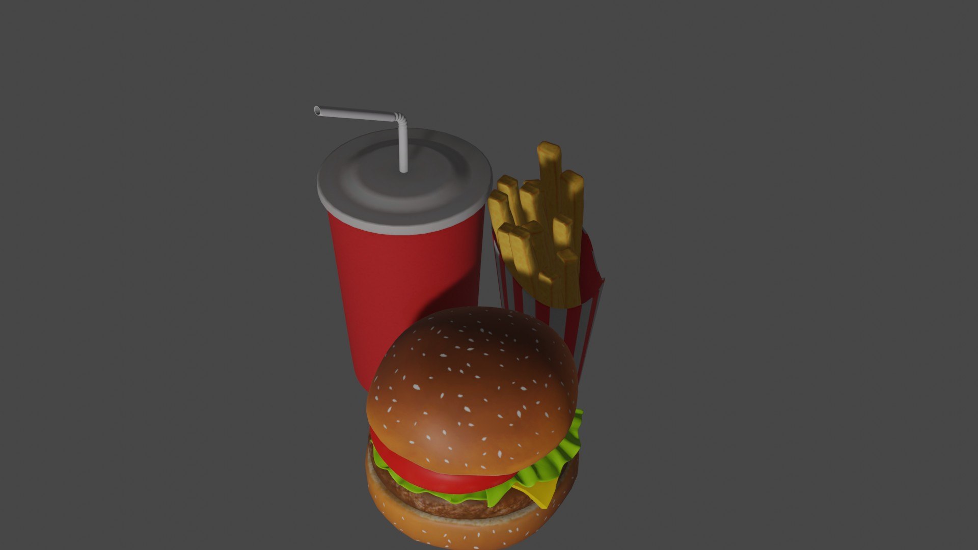 3D Food Burger - TurboSquid 1685616