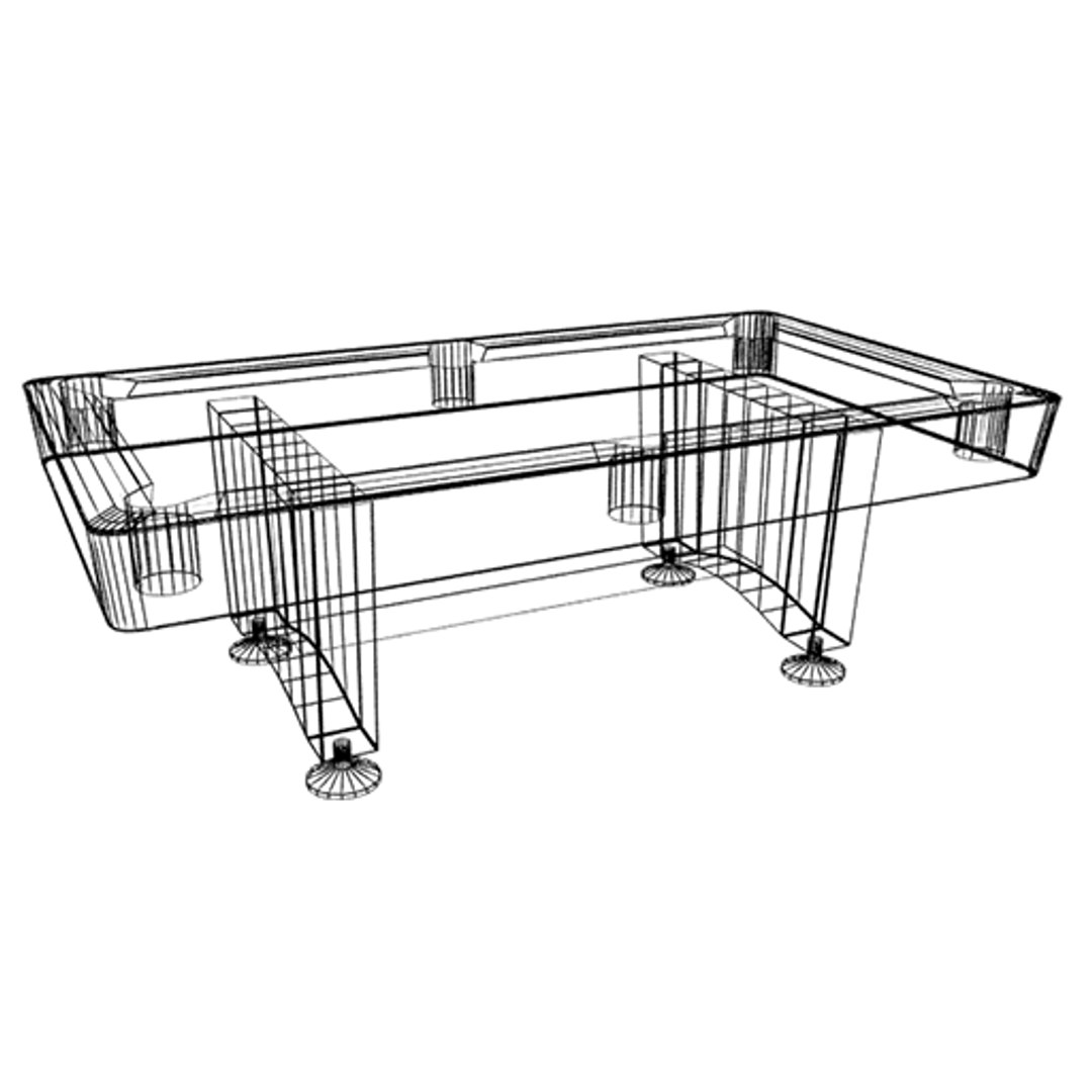 Modern Pool Table 3d Max