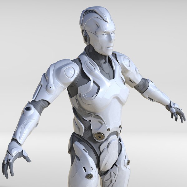 obj cyborg sci-fi robot