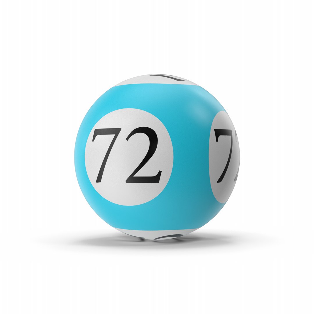 3D Model Bingo Ball 72 - TurboSquid 2417835