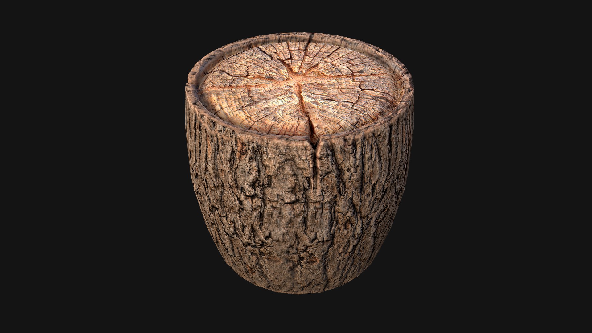 3D Wooden Stump model - TurboSquid 1867033