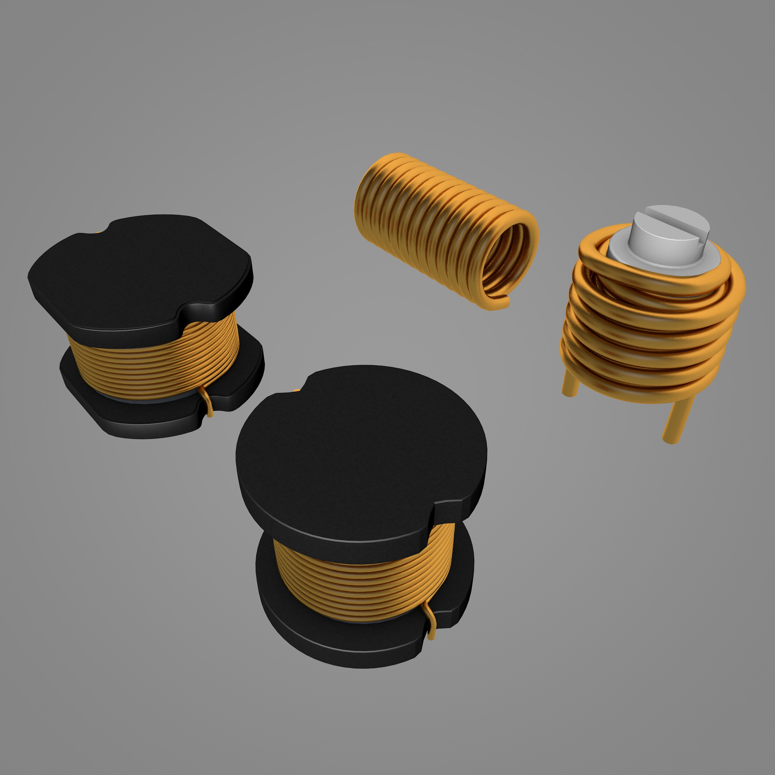 3D inductor rod core - TurboSquid 1699124
