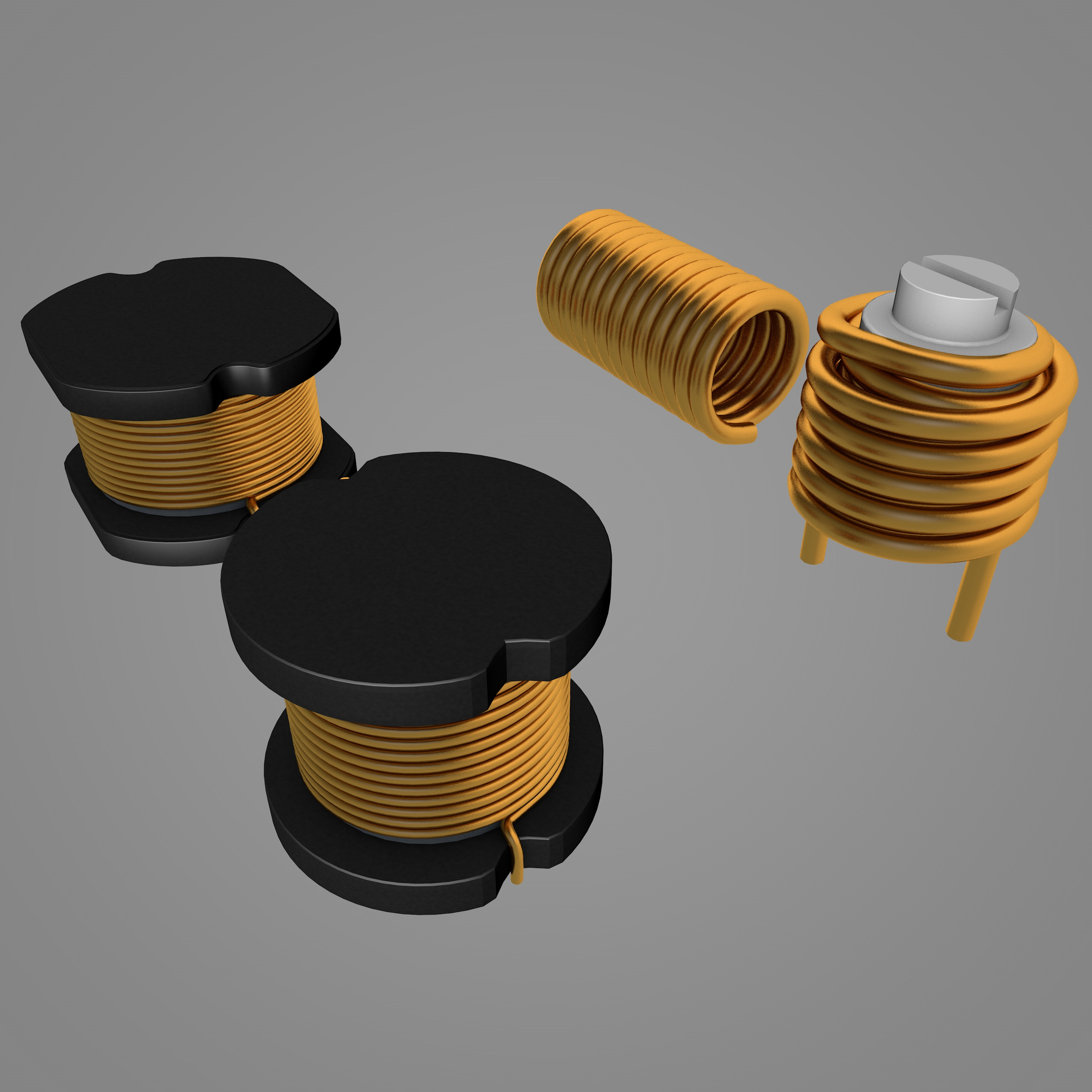 3D inductor rod core - TurboSquid 1699124
