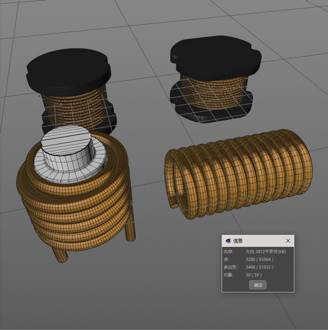 3D Inductor Rod Core - TurboSquid 1699124