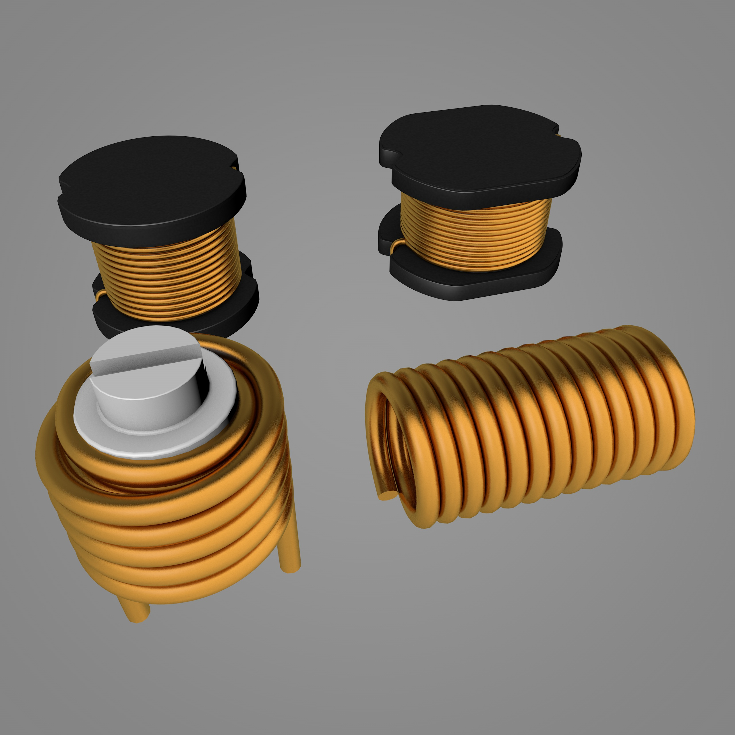 3D inductor rod core - TurboSquid 1699124