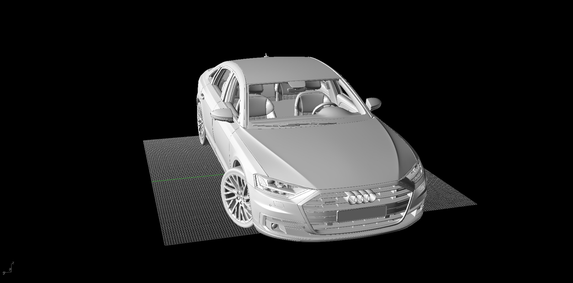 Audi A8 2019 Interior 3D Model - TurboSquid 1333466